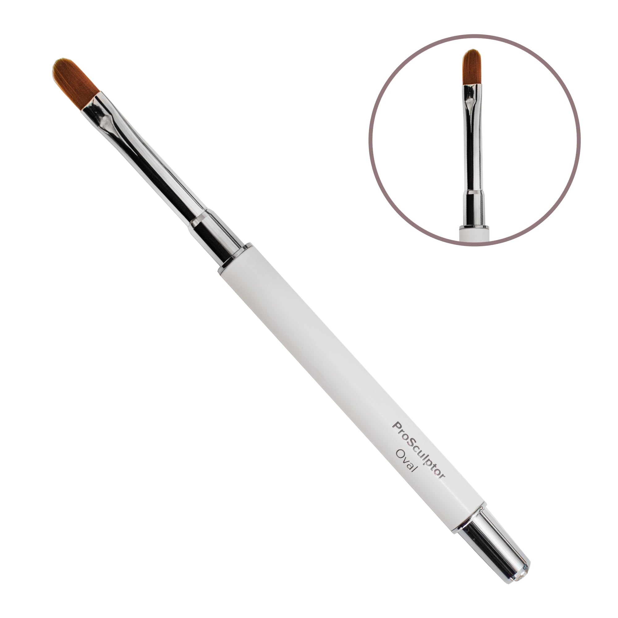 Zaharah ProSculptor Brush | #11 Oval Gel Brush for Sculpting & Builder Gel